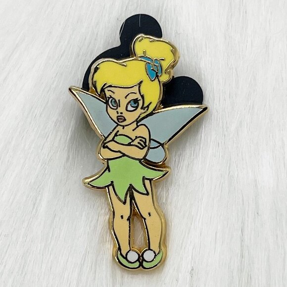 Disney | Jewelry | 525 Disney Peter Pan Toddler Tinker Bell Pouting Pin ...